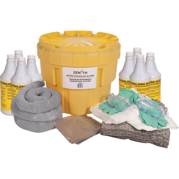 Safety - Zenith SEI264 20-Gallon Battery Acid Spill Kits - MDI