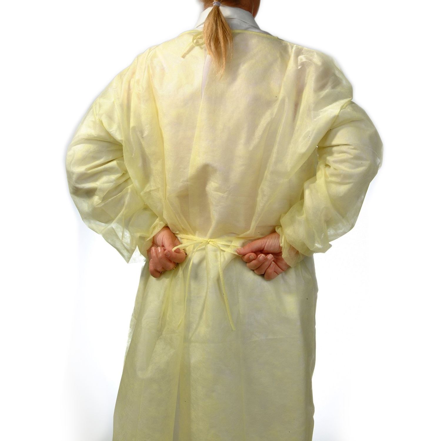 Blouse d'isolation polypro non-tissé 25GSM jaune large - MDI